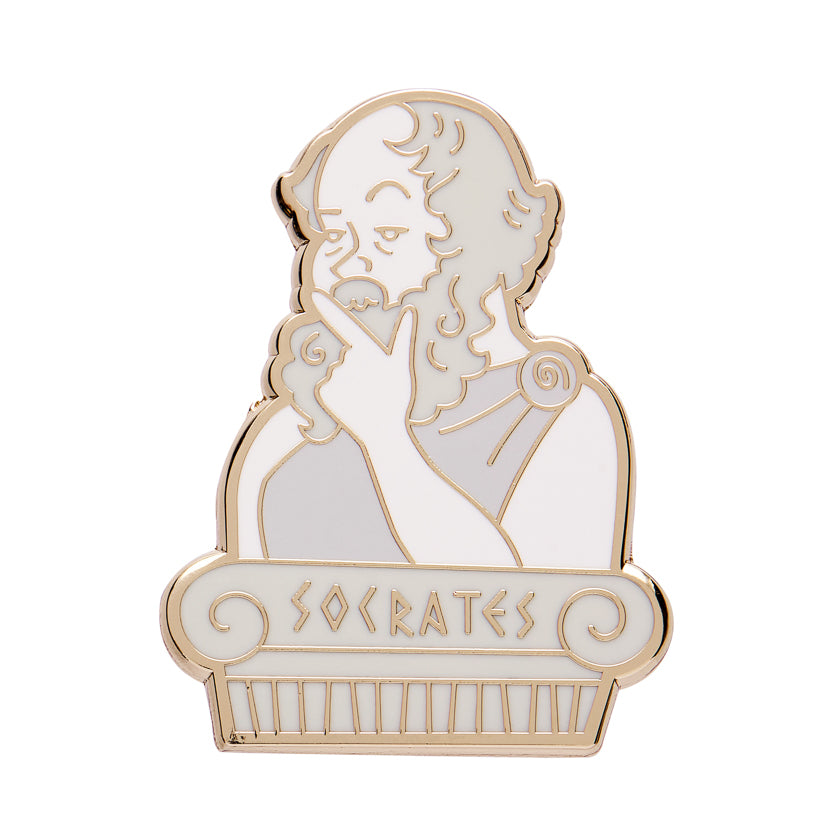 Erstwilder Greek - Socratic Method Enamel Pin