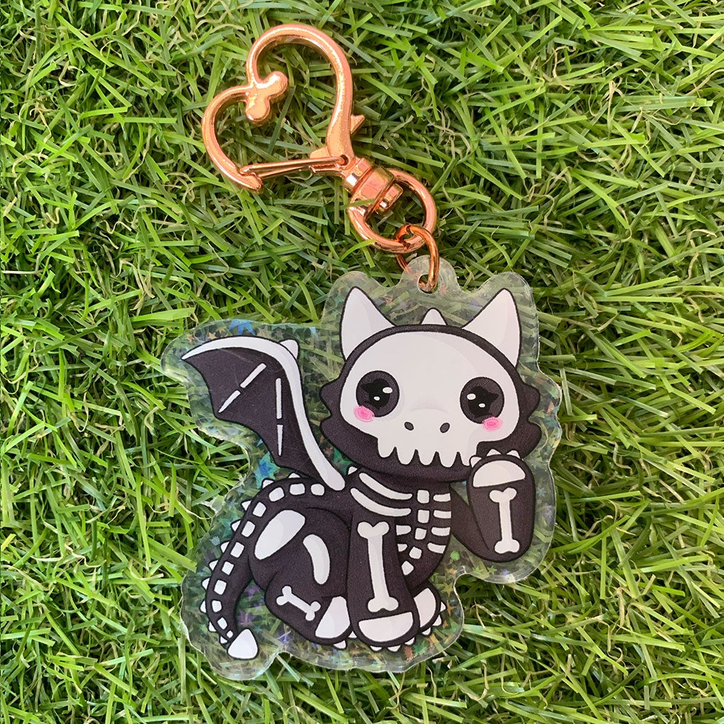 Emotional Support Buddy - Spooky Support Dragon Key Chain