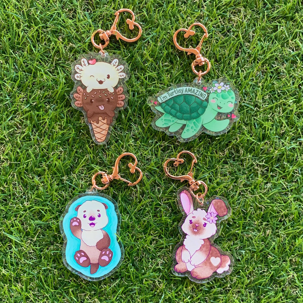 Emotional Support Buddy - Support Bunny Key Chain