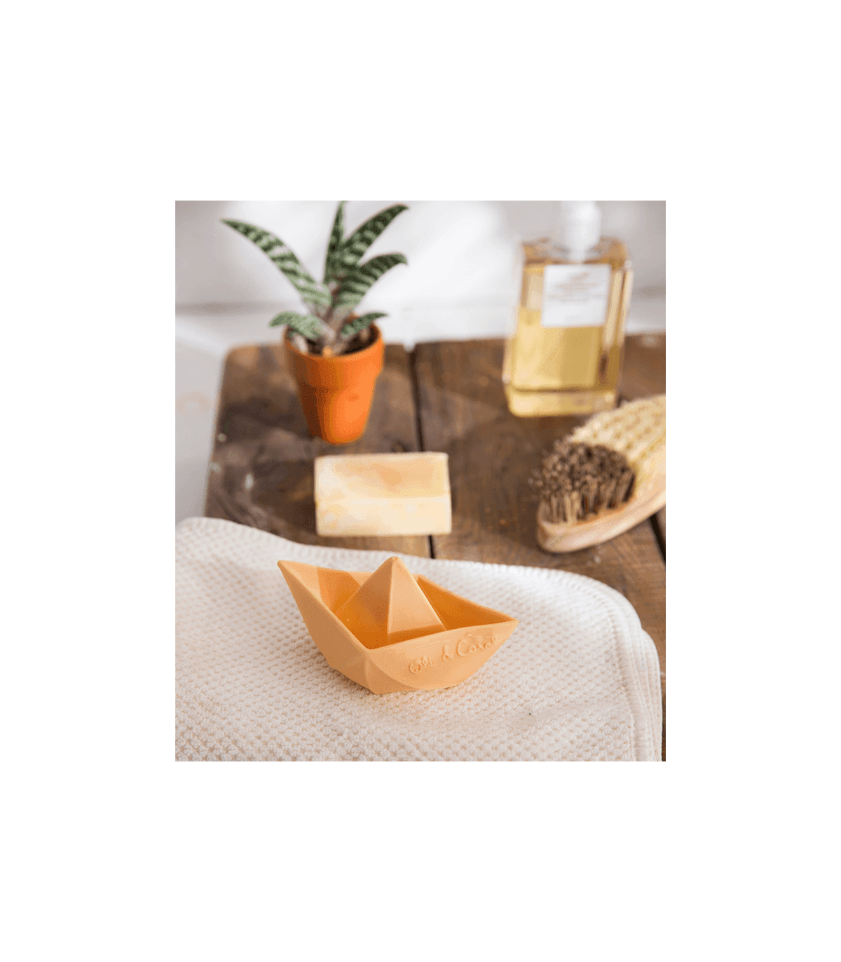 Origami Boat - Rubber Duckie - Bath Toys & Decor