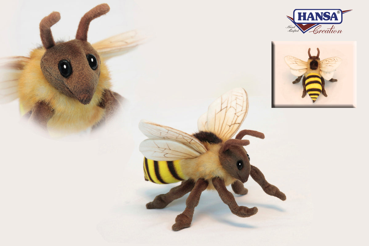 Honey Bee Plush Animal Soft Toy 22cm